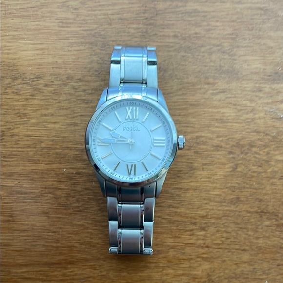 Fossil | Other | Fossil Classic Silver Watch | Poshmark